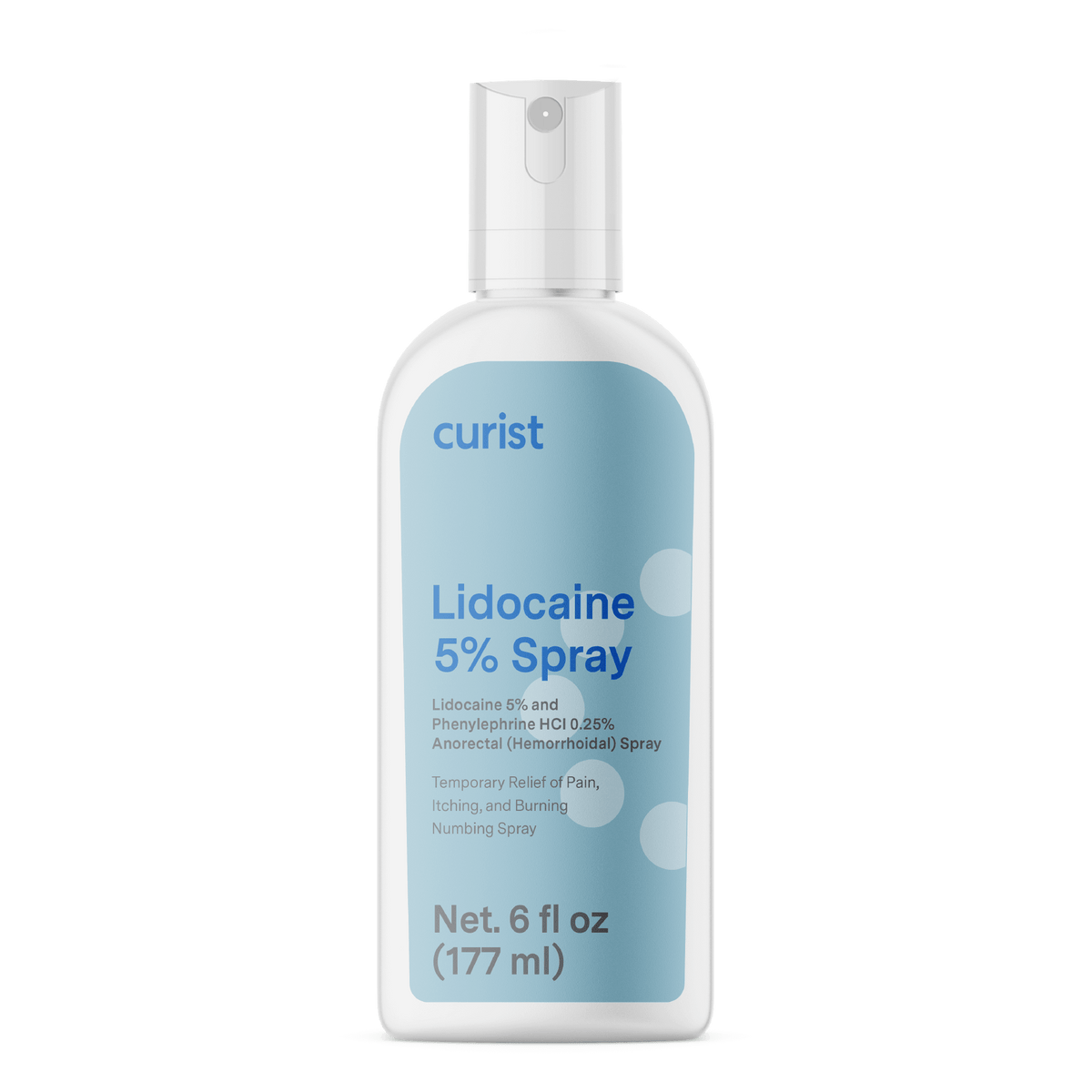 Lidocaine 5% Spray with Phenylephrine 0.25% , 6 fl oz – Curist