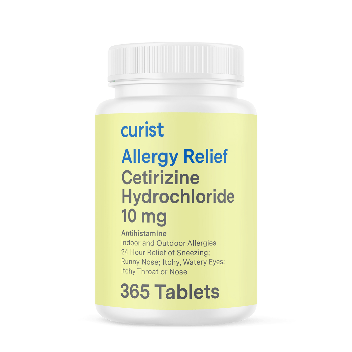 Curist Allergy Relief Cetirizine 10 mg 365 ct (Generic Zyrtec)
